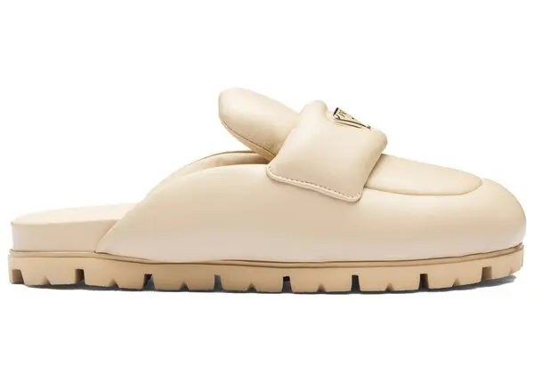 Prada Soft Padded 20mm Sabots Nappa Leather
