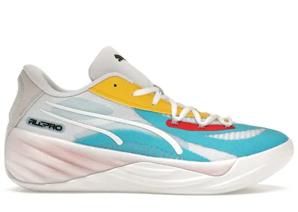 PUMA All-pro Nitro Primary Sneakers - White/blue/yellow