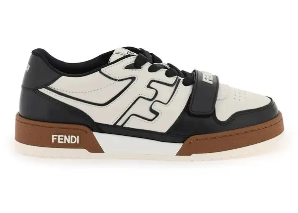 Fendi Match Sneakers - Black/white/brown