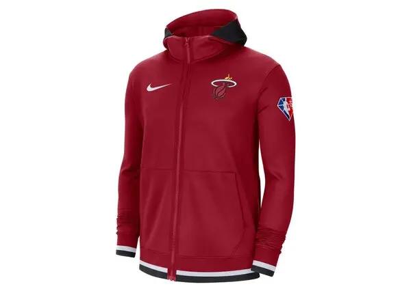 Nike Nba Fullzip Miami Heat Showtime Fullzip Hoodie