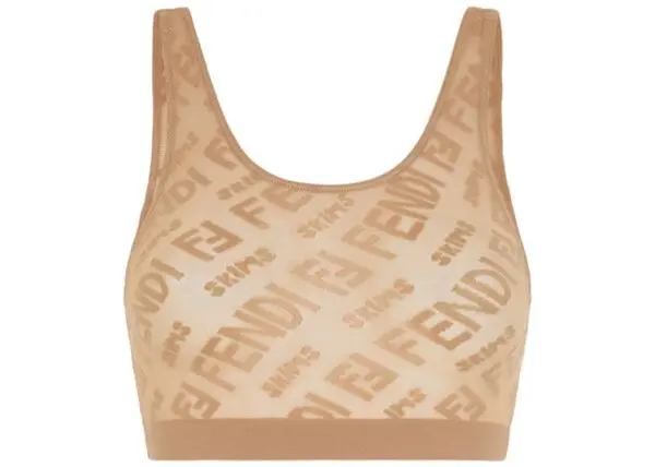 Fendi X Skims Hosiery Bralette - California