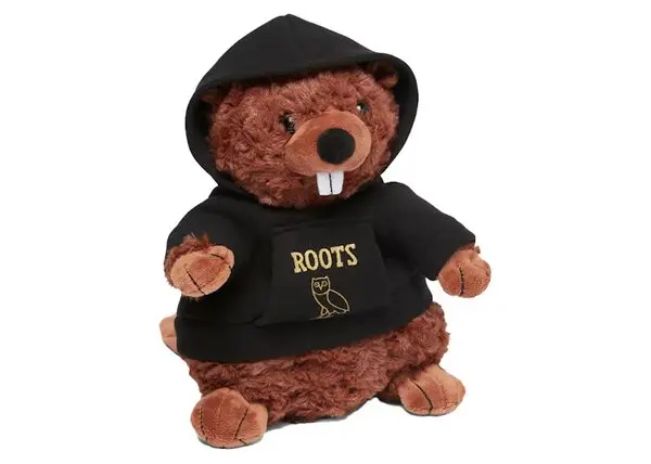 OVO Roots Beaver Plush Toy - Black