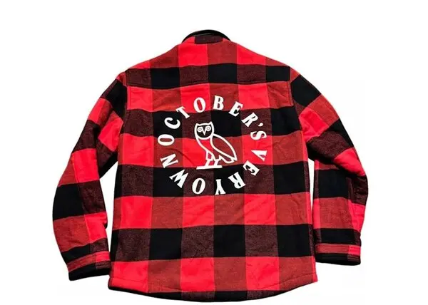 OVO Sherpa-lined Flannel Shirt Jacket