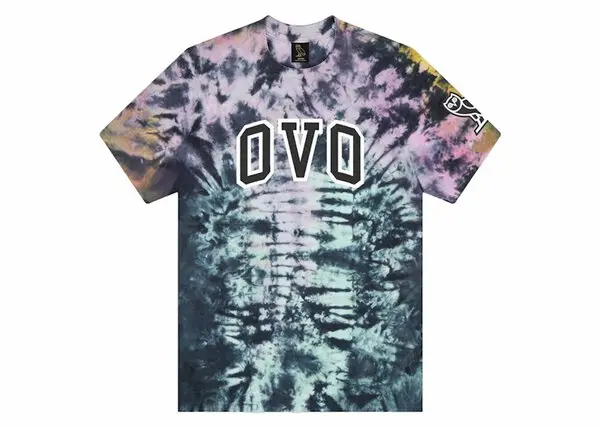 OVO Tie Dye Arch Tee Shirt - Blue