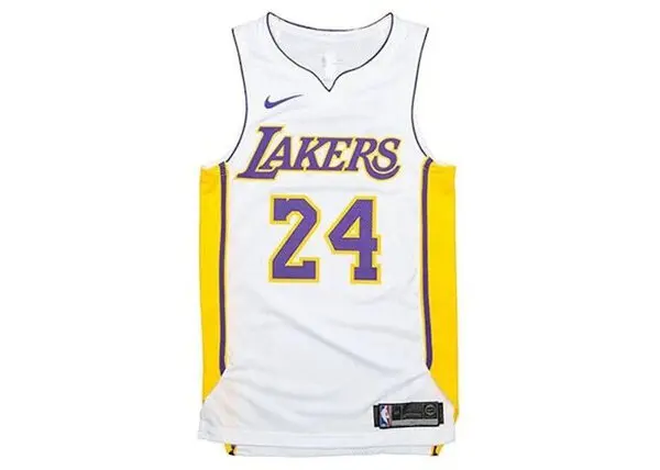 Nike Nba Los Angeles Lakers Icon Edition Kobe Bryant Authentic Jersey - White/purple/amarillo