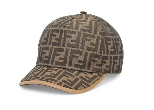 Fendi Jacquard Ff Fabric Baseball Cap - Brown/beige