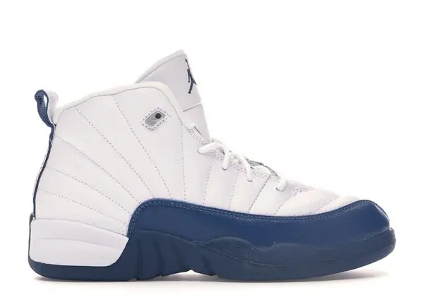 JORDAN 12 Retro Sneakers - White/french Blue/metallic Silver
