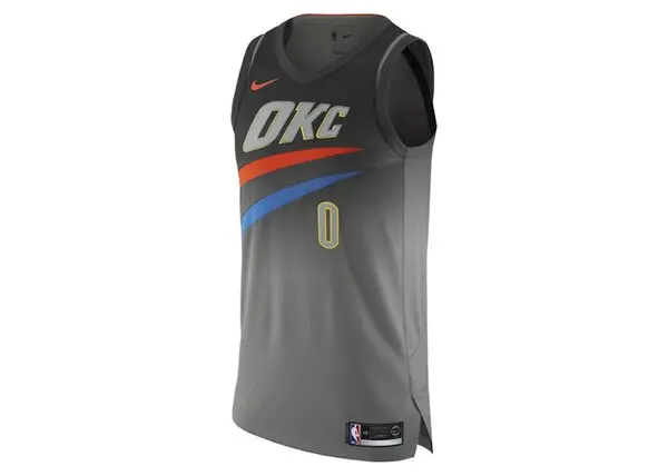 Nike Nba Oklahoma City Russell Westbrook Authentic Jersey