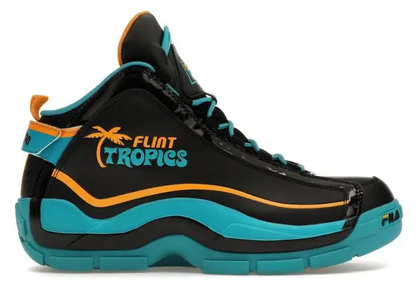 FILA Grant Hill 2 Semipro Flint Tropics Away Sneakers - Black/teal/zinnia