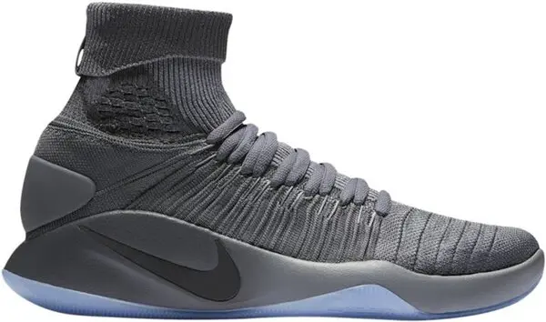 Nike Hyperdunk 2016 Flyknit - Dark Grey/metallic Platinum/cool Grey