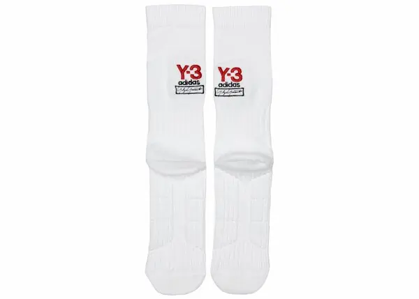 Adidas Logo Crew Socks - White