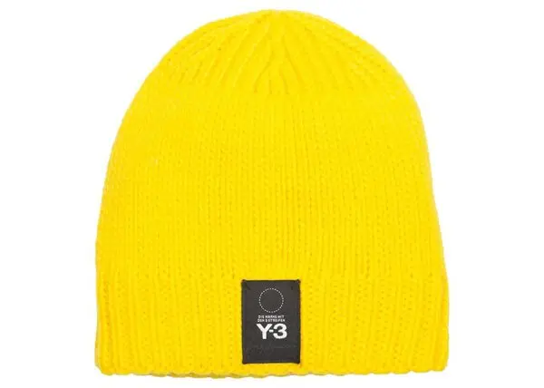 Adidas Y3 Knit Beanie - Yellow