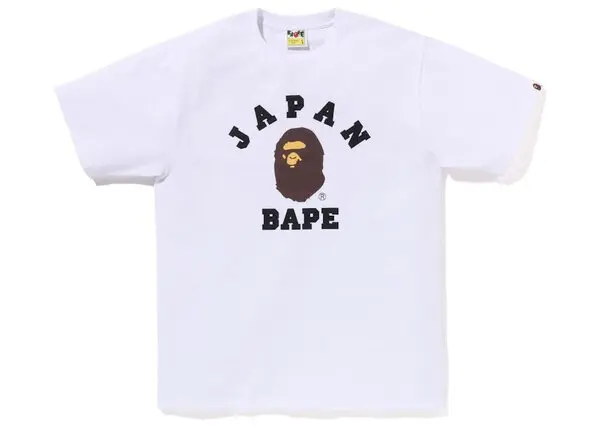 A BATHING APE Japan College City Tee Shirt - White