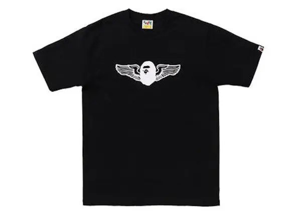 A BATHING APE Happy New Year Military Tee Shirt - Black