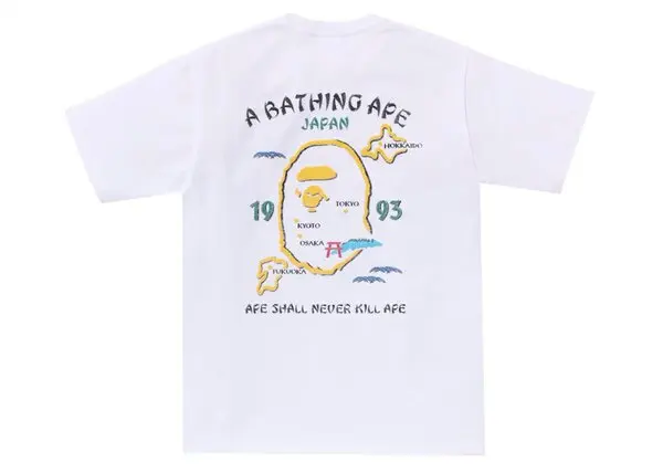 A BATHING APE Japan Souvenir #2 Tee Shirt - White