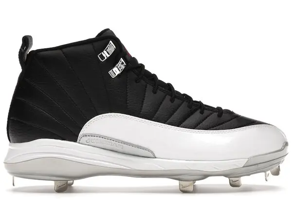 JORDAN Retro Metal Cleat - Black/gym Red/white