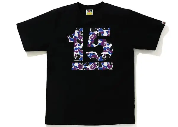 A BATHING APE Hong Kong 15th Anniversary Tee Shirt - Black