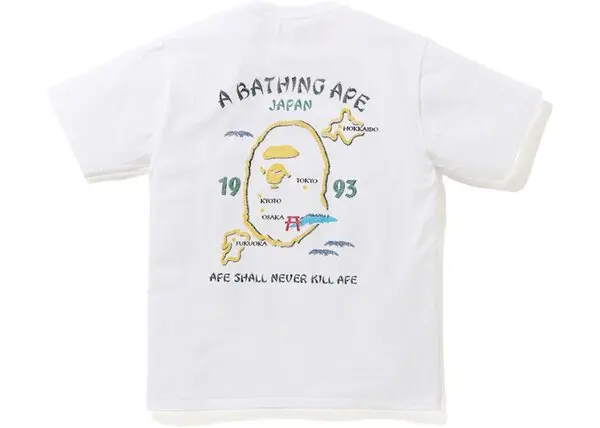 A BATHING APE Japan Souvenir Tee Shirt - White
