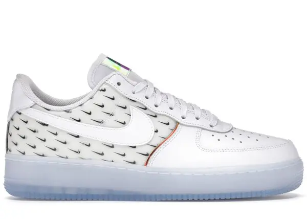 Nike Air Force 1 Low '07 Prm Swoosh Pattern - White/white/ice