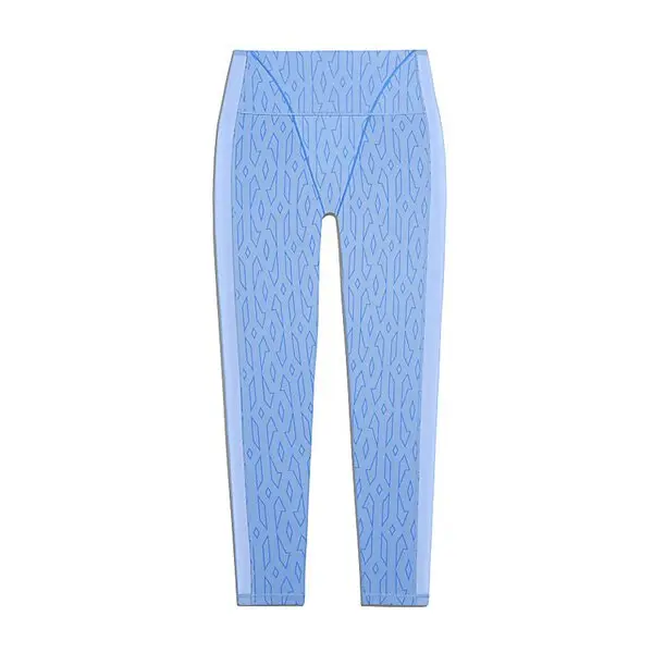Adidas Ivy Park Mesh Monogram Tights - Light Blue/bright Blue