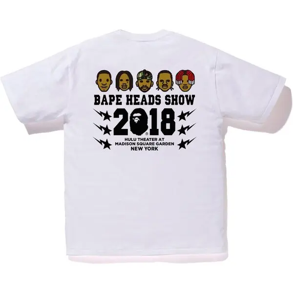 A BATHING APE Heads Show Hulu Theater Tee Shirt - White