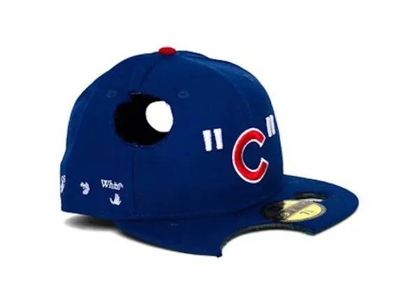Off-White New Era Chicago Cubs Fitted Cap - Blue/red