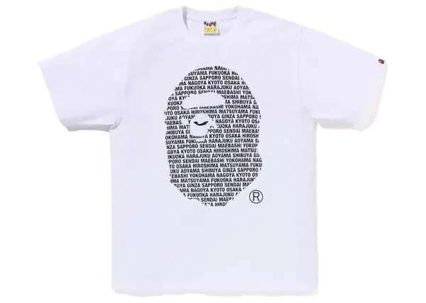 A BATHING APE Japan Ape Head Tee Shirt - White