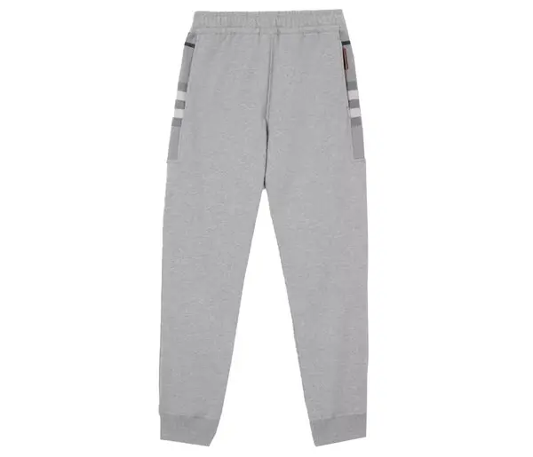Burberry Check Panel Cotton Jogging Pants