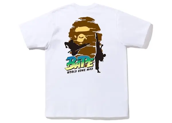 A BATHING APE Japan Culture Karate Tee Shirt - White