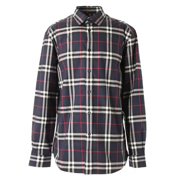 Burberry Check Print Long Sleeve Shirt