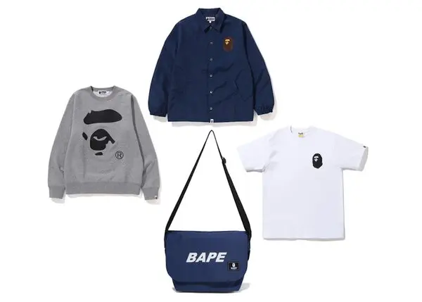 BAPE Classic Bag - Navy Blue/grey/white