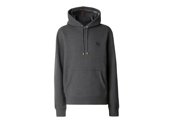 Ekd Cotton Blend Mens Grey Burberry Hoodie Burberry Clarendon