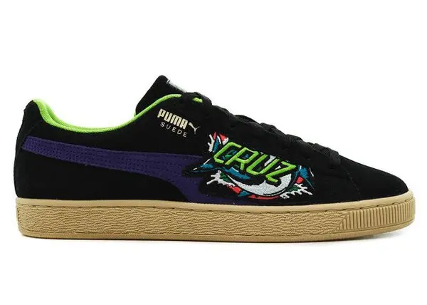 PUMA Suede Santa Cruz Shark - Puma Black/green Flash/deep Wisteria