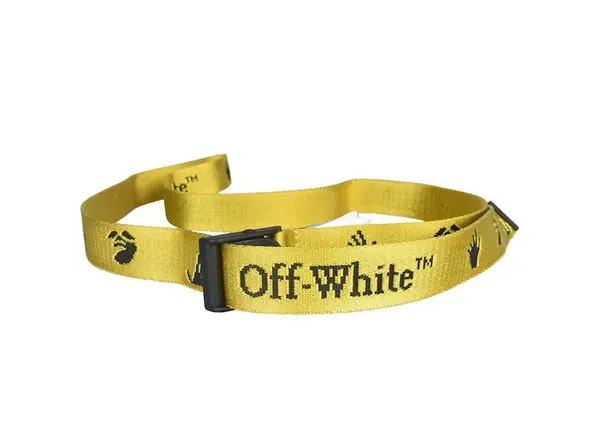 Off-White Industrial Belt With Logo - Yellow Black