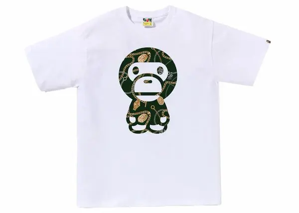 A BATHING APE Jewels Big Baby Milo Tee Shirt
