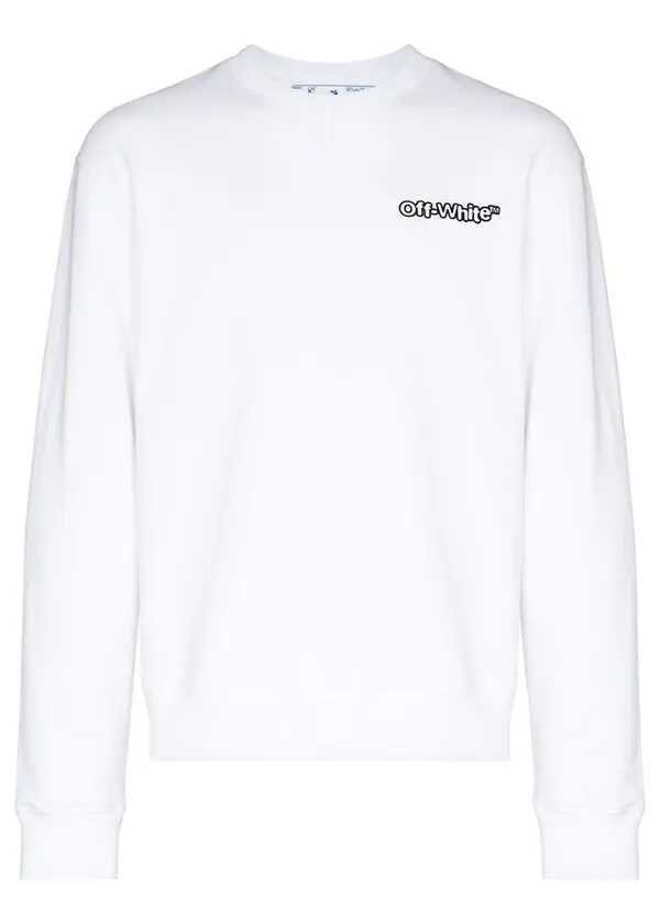 Off-White Logo Print Crewneck Sweatshirt