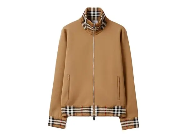 Burberry Check Trim Track Jacket