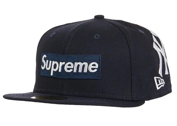 Supreme New York Yankees Box Logo New Era Cap - Navy Blue