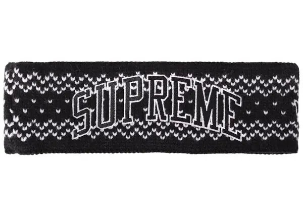 Supreme New Era Arc Logo Headband - Black