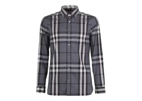 Burberry Check Stretch Cotton Shirt