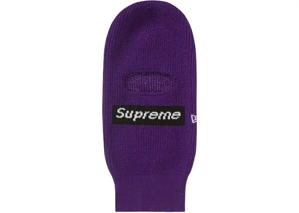 Supreme New Era Box Logo Balaclava - Dark Purple