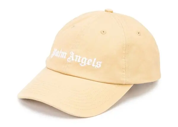 Palm Angels Embroidered Logo Cap - Yellow