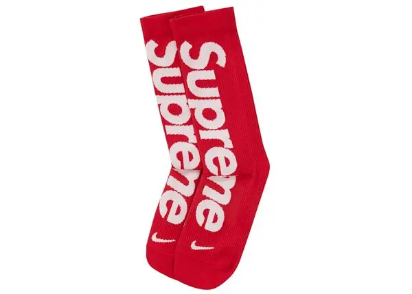 Supreme Nike Lightweight Crew Socks - Red