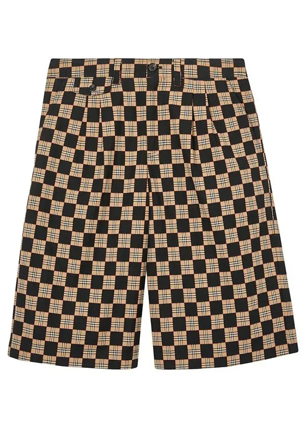 Burberry Chequer Jacquard Tailored Shorts