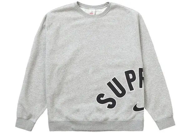 Supreme Nike Arc Crewneck Sweatshirt - Heather Grey