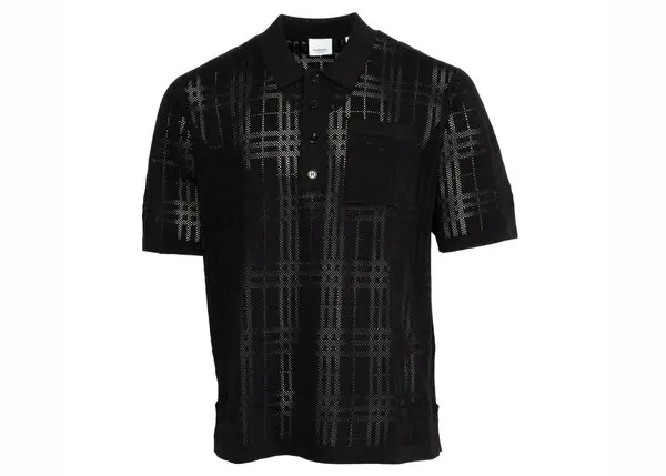 Burberry Checked Oversize Polo Shirt