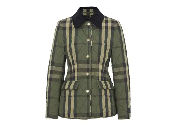 Burberry Diamond-quilted Check Jacket
