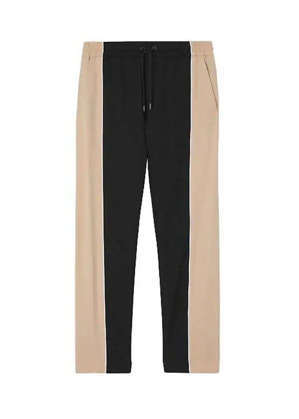 Burberry Contrast Stripe Wool Track Pants