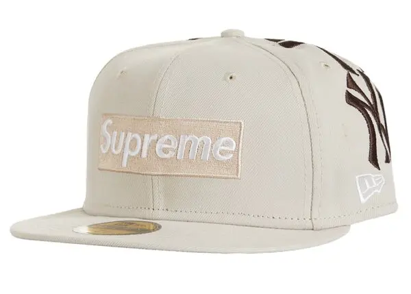 Supreme New York Yankees Box Logo New Era Cap - Tan