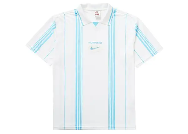 Supreme Nike Jewel Stripe Soccer Jersey - White